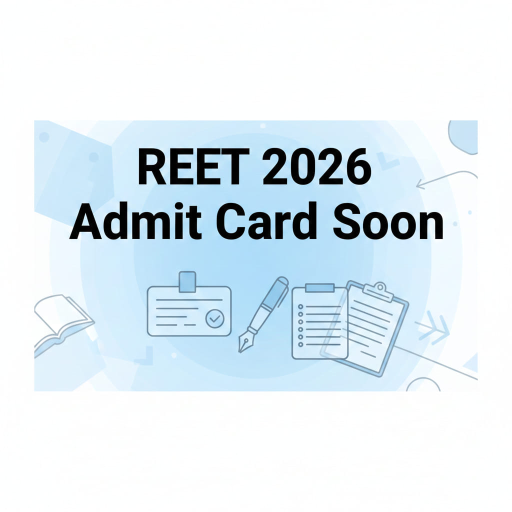 REET Mains Admit Card 2026 Link