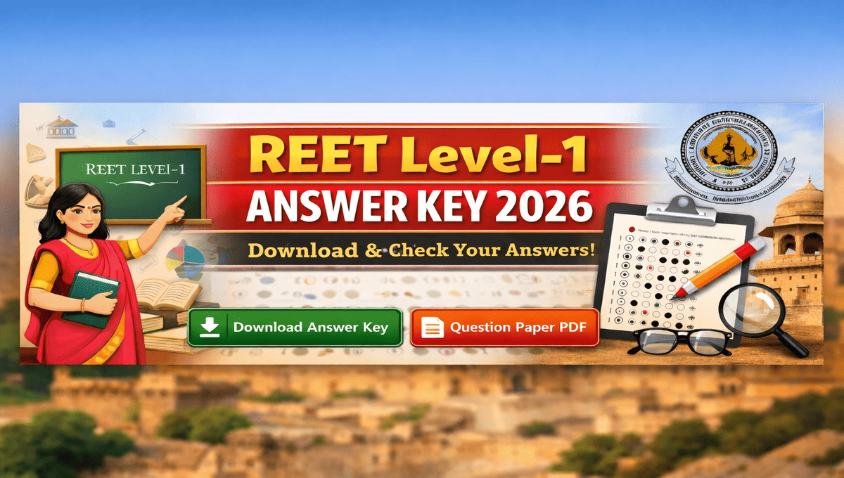 REET Level 1 Answer Key 2026