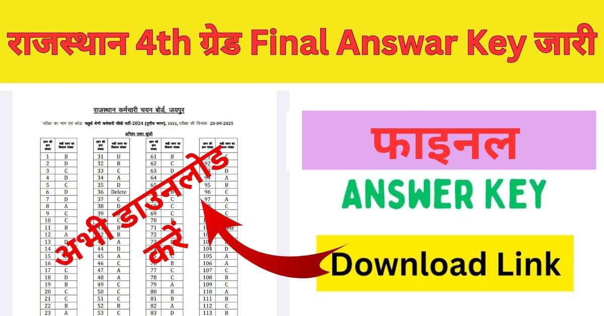 4th Grade Final Answer Key 2026 Released