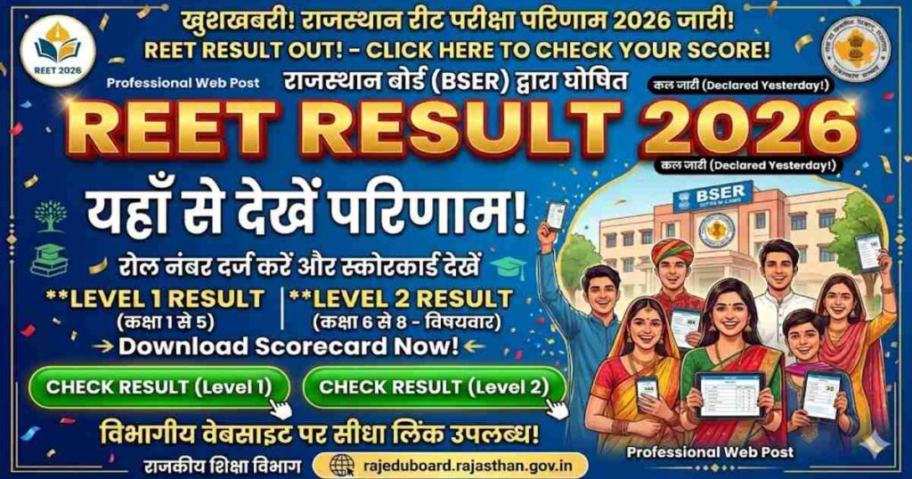REET Result 2026